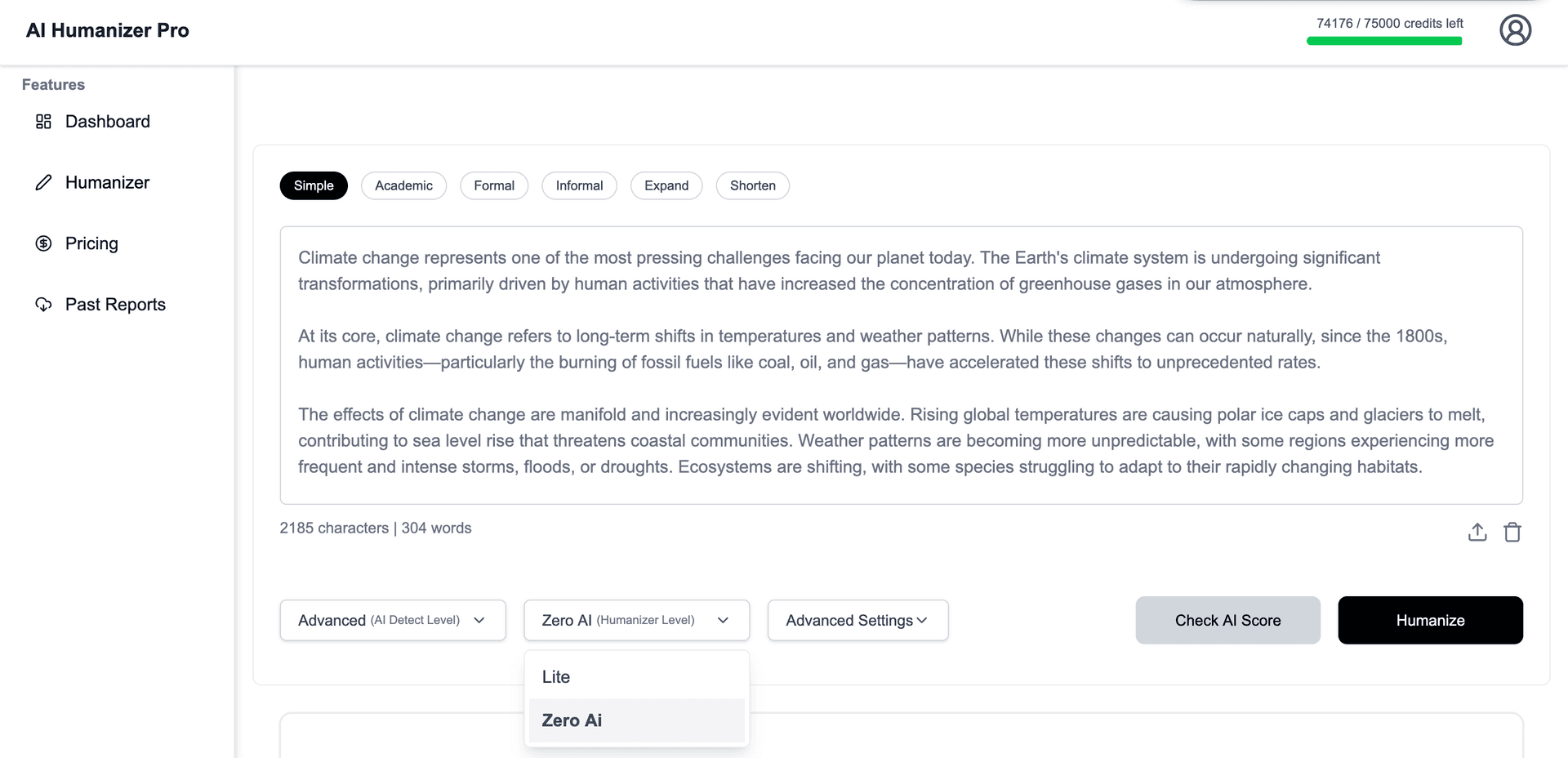 AI Humanizer Tool | Bypass AI Detectors - AI Humanizer Pro